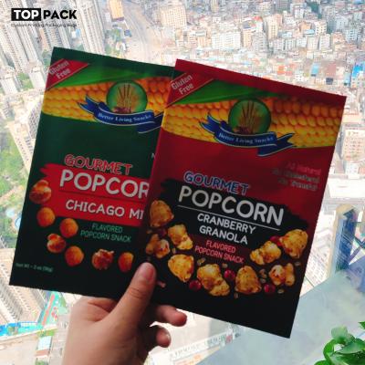 Cina cuscino 2oz che imballa le borse su ordinazione dello spuntino del popcorn della stampa in vendita