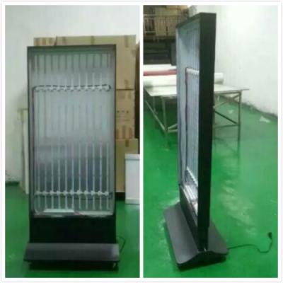 China la señalización iluminada direccional del soporte libre interior negro de la señalización de los 60x160cm coloca la exhibición estupenda del tótem de los lados del brillo 2 en venta