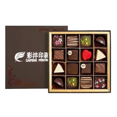 중국 환경 친화적 인 종이 분할 장치와 함께 텅 빈 초콜릿 상자 판매용