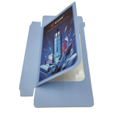 중국 주문형 반짝이는 입술 반짝이는 저장 상자 얼굴 마스크 포장 세트 상자 플립 윈도우 판매용