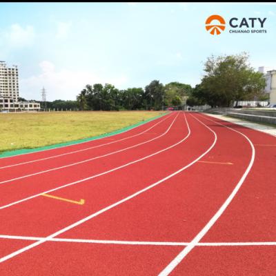 중국 IAAF 인증을 받은 육상 트랙 설치 학교용 EPDM 곡물 재료 스포츠 시설 조경 판매용