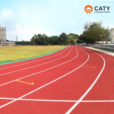 중국 IAAF 인증을 받은 육상 트랙 설치 학교용 EPDM 곡물 재료 스포츠 시설 조경 판매용