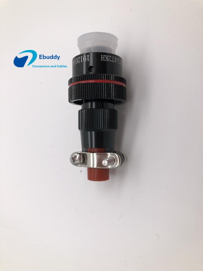 Aerospace military electrical connector XC14T2KH - side view demonstrating rugged construction