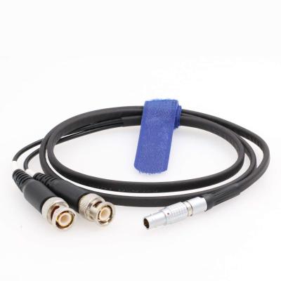 중국 음향 장치 XL-LB2 0B 5pin 오른쪽 각에서 이중 BNC 시간 코드 입력 출력 케이블 60cm 판매용