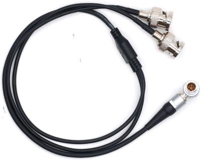 중국 음향 장치 XL-LB2 0B 5pin 오른쪽 각에서 이중 BNC 시간 코드 입력 출력 케이블 60cm 판매용