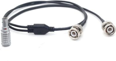 중국 음향 장치 XL-LB2 0B 5pin 오른쪽 각에서 이중 BNC 시간 코드 입력 출력 케이블 60cm 판매용