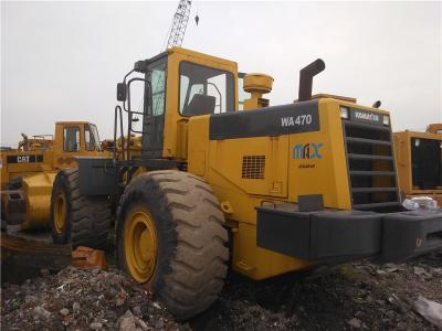 China Used Komatsu WA470 Wheel Loader 21T weight S6D125 engine with Original Paint for sale