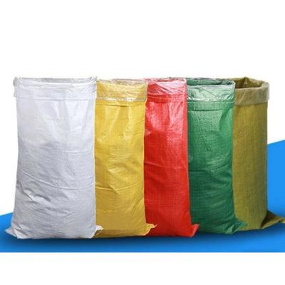 Cina 50 kg di sacchetti di tessuto in PP in cima tagliati a caldo in basso singolo piegatore e cucito per mais mais cereali di riso in vendita