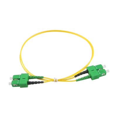 China SC/APC-SC/APC, mit Duplexclipn, LSZH, 2.0mm, Duplex, G.657A2, 0,5 Meter Innenverbindungskabel zu verkaufen
