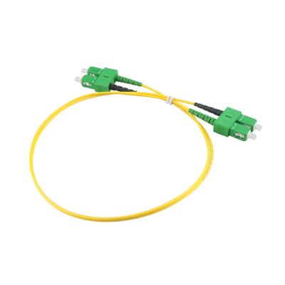 China SC/APC-SC/APC, mit Duplexclipn, LSZH, 2.0mm, Duplex, G.657A2, 0,5 Meter Innenverbindungskabel zu verkaufen