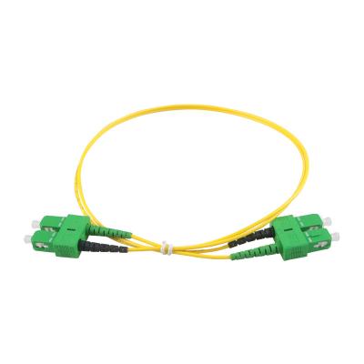China SC/APC-SC/APC, mit Duplexclipn, LSZH, 2.0mm, Duplex, G.657A2, 0,5 Meter Innenverbindungskabel zu verkaufen