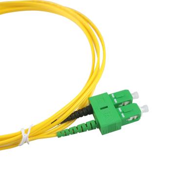 China SC/APC-SC/APC, mit Duplexclipn, LSZH, 2.0mm, Duplex, G.657A2, 0,5 Meter Innenverbindungskabel zu verkaufen