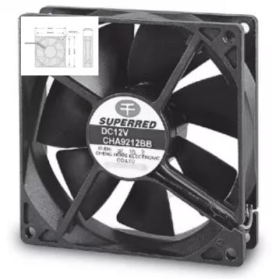 Cina Livello a basso rumore automatico di plastica del fan 23dB della ventola di raffreddamento 92X92X25 di PBT 94V0 in vendita