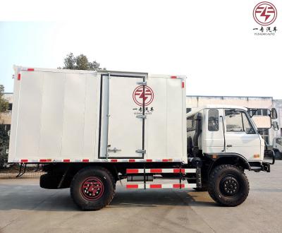Κίνα Το φορτηγό με κουτί ελαφριάς φορτίας Dongfeng 4x4 με πύλη ανύψωσης και τανκ με κύβους ψεκασμού νερού προς πώληση