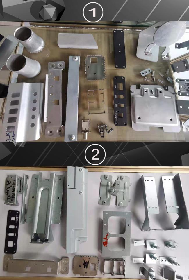 Punching machine internal mechanism detail