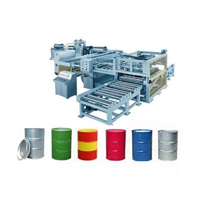 Chine Ligne de production de tambours en acier entièrement automatique à grande vitesse 210L à vendre
