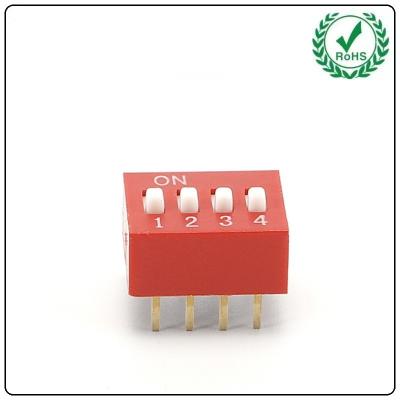 China Nieuwe 4 Spelden Genoemd DP-4 Spdt de Meeuwvleugel 2.54mm van de Onderdompelingsschakelaar SMD Hoogte Te koop