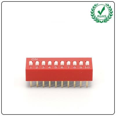 China 5 positie 10 Speld 2.54mm de Schakelaarrohs Materiaal van de Diaonderdompeling Te koop
