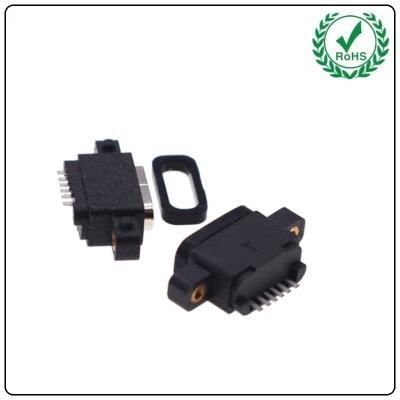 中国 USB-20C-F-X706 GT-USB-7042 IPX8防水USBのタイプCのコネクター6 Pin SMT 販売のため