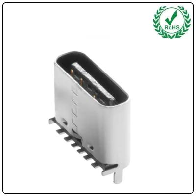 中国 穴SMT 6Pを通したUJC-VP-3-SMT-TR USB 2.0のタイプCのソケット6Pin SMDの垂直 販売のため