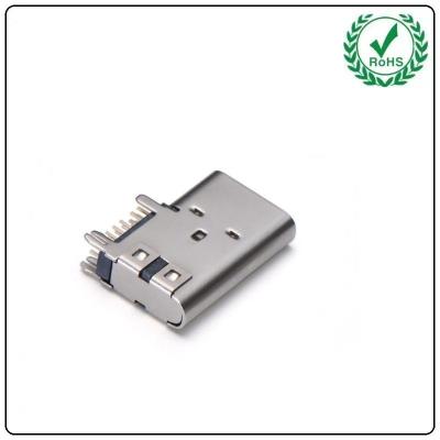 中国 穴SMTを通したUJC-VP-3-SMT-TR USB 2.0のタイプCのソケット6Pin SMDの垂直 販売のため