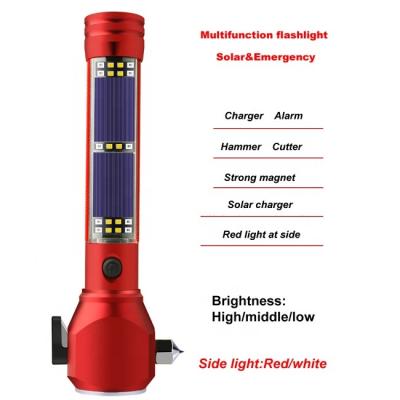 Cina Emergency Solar Car Alarm Car Emergency Torch Solar Power Led Flashlights in vendita