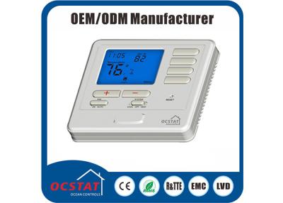 中国 調整の電気1H/1C 7日間のプログラム可能なサーモスタット、セントラル・ヒーティング部屋のサーモスタット 販売のため