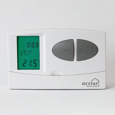 中国 プラスチック デジタル部屋StatのLCD表示が付いている7日間のプログラム可能なサーモスタット 販売のため