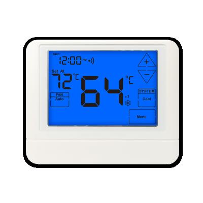 China High Accuracy Digital HVAC Thermostat with Flame Retardance ABS and Display Accuracy ±1℉ for sale