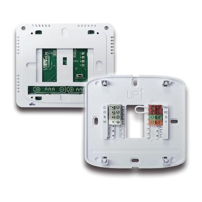 中国 24V LCDのプログラム可能なワイヤーで縛られた部屋のサーモスタット米国の標準的な電気床暖房システム 販売のため