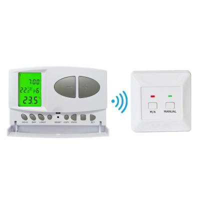 中国 無線部屋のABS 7日間のプログラム可能な給湯器RFのサーモスタット 販売のため