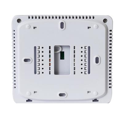 中国 世帯のヒート ポンプの普遍的な補助基層が付いているプログラム可能なワイヤーで縛られた部屋のサーモスタット 販売のため