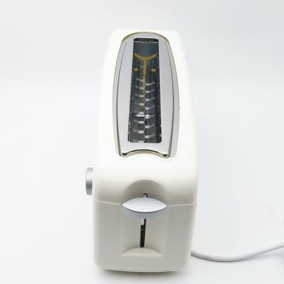 Cina Timing Control Reheat Defrost Automatic Pop Up Plastic Toaster 750W Long Slot 2 Slice in vendita