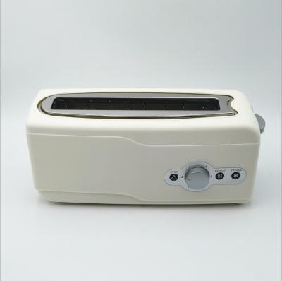 Cina Timing Control Reheat Defrost Automatic Pop Up Plastic Toaster 750W Long Slot 2 Slice in vendita