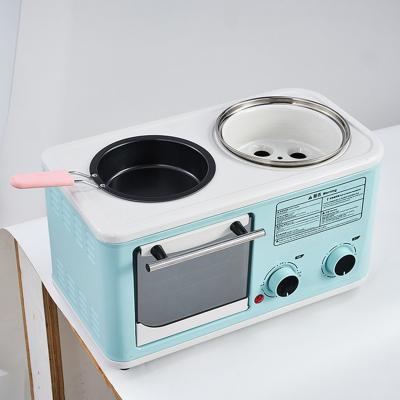 Cina 3 In 1 Automatic Breakfast Maker Machine Coffee Frying Pan Mini Oven in vendita