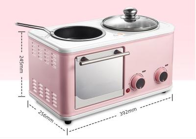 Cina 3 In 1 Automatic Breakfast Maker Machine Coffee Frying Pan Mini Oven in vendita
