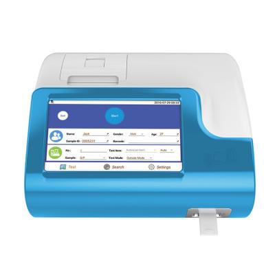 China Imunofluorescência da fluorescência do reagente do analisador do equipamento de laboratório cTnI/HbA1c/D-Dimer/T3 da análise de sangue T4/TSH/BNP POCT à venda