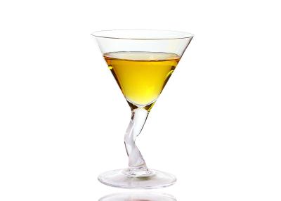 Cina Nessuna deformazione Crystal Hand Blown Martini Glasses, vetri di Oz Martini dell'annata 4 del gambo di Z in vendita
