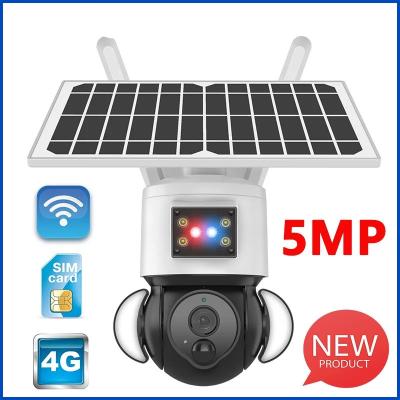 Cina stalla bianca all'aperto di colore della macchina fotografica 4G del CCTV di 2K 5MP Solar Powered in vendita