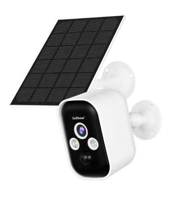 Cina Solar WIFI 4MP Home Surveillance 2-Way Audio PIR Infrared Night Vision Outdoor CCTV Mini Battery Security Camera 2023 in vendita