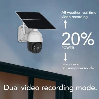 Китай Outdoor Wireless PIR Low Consumption 2 Way Audio 4G 20w Solar Panel Battery Power Cctv Surveillance Camera продается