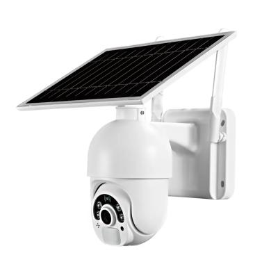 中国 トイヤ スマート 太陽光発電 屋外防水 CCTV セキュリティ PTZ 4G バッテリー付き WIFI カメラ 販売のため