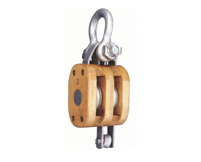 Cina JTWP-B2 Pulley di legno regolare ruota doppia con catena per apparecchi di sollevamento meccanico pesante in vendita