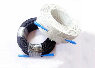 Cina Sc piano APC 50 m. Fiber Optic di goccia 10m 20m 30m 100m Gjyxfch G657 del cavo flessibile di Ftth del singolo centro di fibra ottica dell'interno del centro 2 in vendita