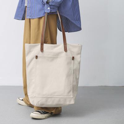 중국 고객 로고 레트로 아트 캔버스 어깨 가방 회사 이벤트 선물용 미니멀리즘 디자인 판매용