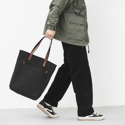 중국 고객 로고 레트로 아트 캔버스 어깨 가방 회사 이벤트 선물용 미니멀리즘 디자인 판매용