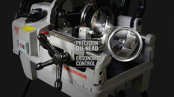 Pipe threading machine for plumbing installation