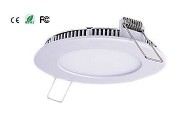 China Vatio redondo vivienda blanca/de la plata de 6000K de la luz del panel del alto brillo LED 6 en venta