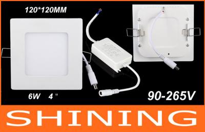 Cina luci di pannello del quadrato SMD LED di 6W 3000K luce di 120mm * di 120mm Celing in vendita