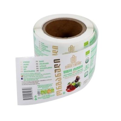 Cina Le etichette appiccicose autoadesive amichevoli di CMYK Eco quadrano gli autoadesivi dell'etichetta della frutta in vendita